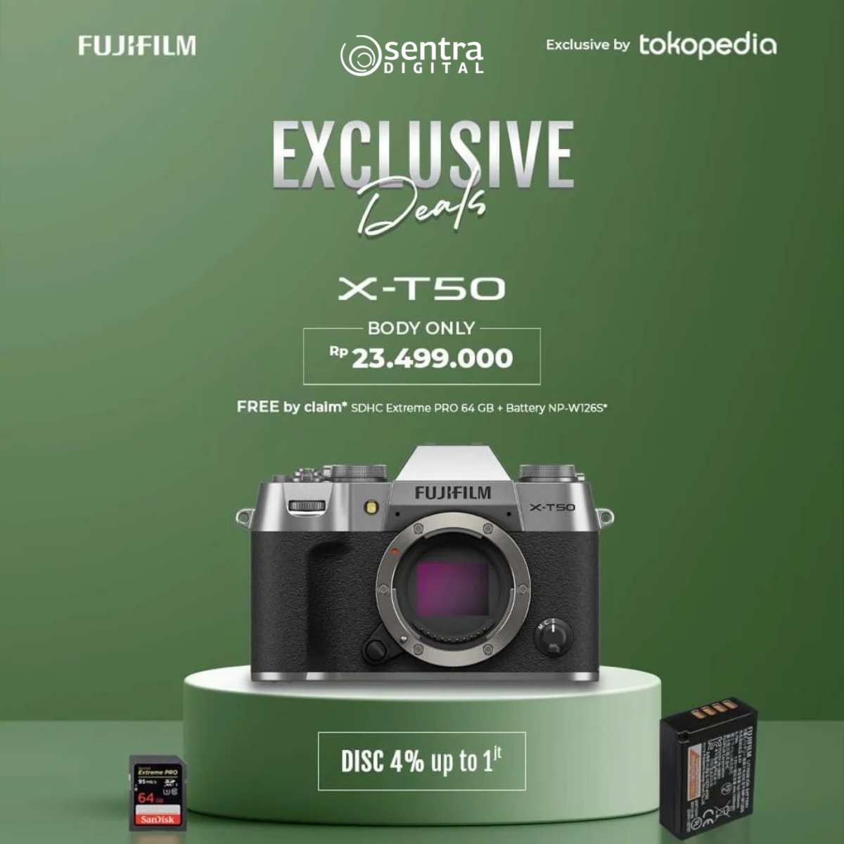 Pre-Order Fujifilm X-T50, Segera Pesan Sekarang Di Sentra Digital Sebelum Kehabisan