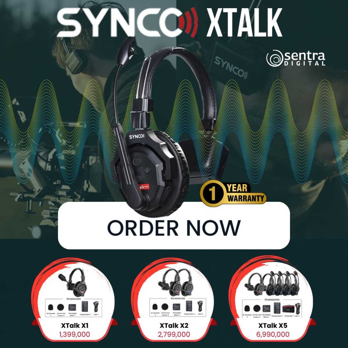 Synco Xtalk Duplex Wireless Intercom Headset Terbaru Hadir Di Sentra ...